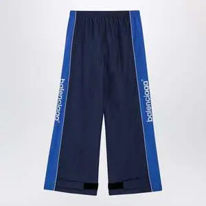 Balenciaga Relaxed Tracksuit Pants With Graphic And Contrast Stripes