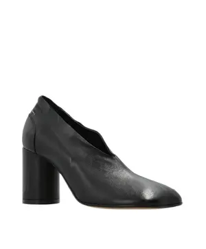 MAISON MARGIELA Square Toe Slip-on Pumps - Black