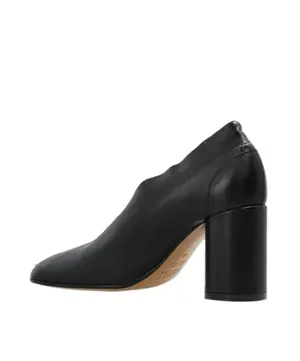 MAISON MARGIELA Square Toe Slip-on Pumps - Black