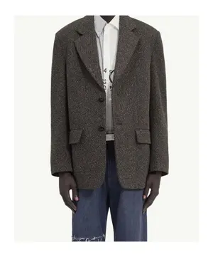MAISON MARGIELA Wool Tweed Suit Jacket