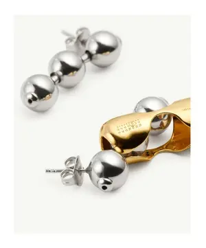 MAISON MARGIELA Two-tone Orb Drop Earrings