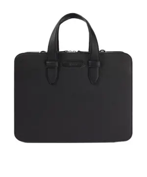 Brioni Leather Briefcase - Black