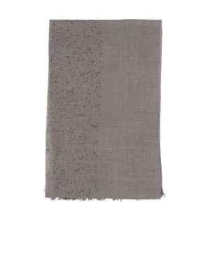 Faliero Sarti Sequin-detail Scarf - Gray