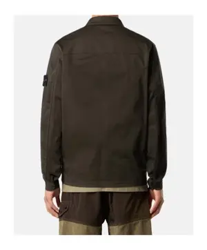 Stone Island Regular-fit Zip-up Overshirt With Chest Pockets
