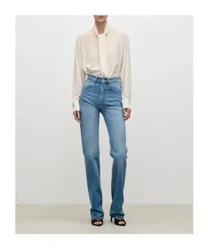 Victoria Beckham Logo Patch Jeans