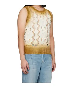 EGONLAB Openwork Knitted Vest
