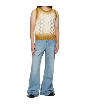EGONLAB Openwork Knitted Vest