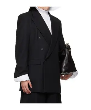 EGONLAB Oversized Double-breasted Wool Suit Jacket