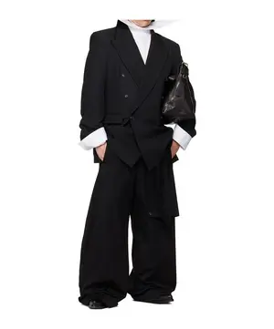 EGONLAB Oversized Double-breasted Wool Suit Jacket