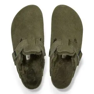 BIRKENSTOCK Boston Suede Slippers