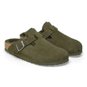 BIRKENSTOCK Boston Suede Slippers