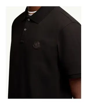 Moncler Logo Patch Cotton Piquet Polo Shirt