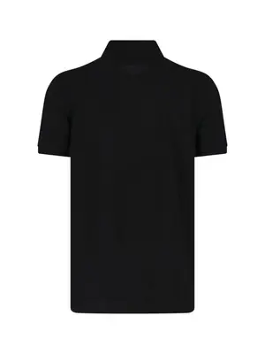 Moncler Logo Patch Piqué Polo Shirt