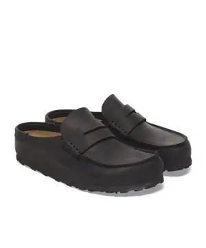 BIRKENSTOCK Penny-strap Leather Slides
