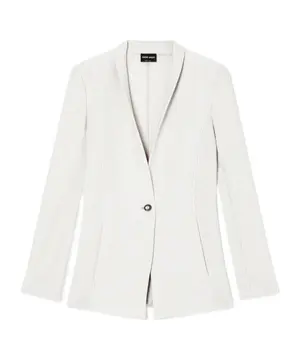 Giorgio Armani Single-breasted Jacket - White