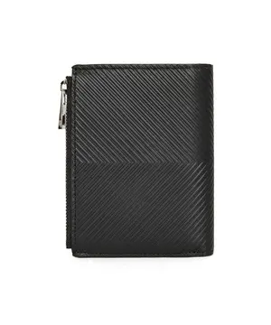 Loewe Slim Compact Walllet In Textured Classic Calfskin