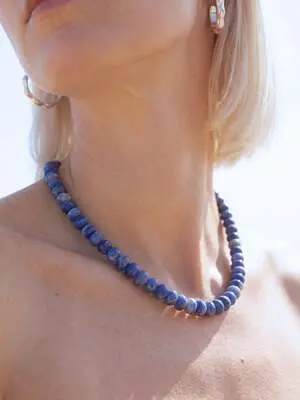 SOPHIE BLAKE Eleni Sodalite Beaded Necklace
