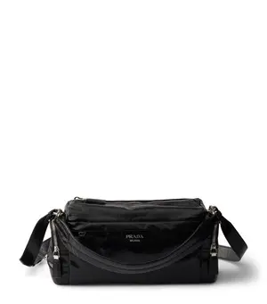 Prada Leather Rectangle Cross-body Bag - Black