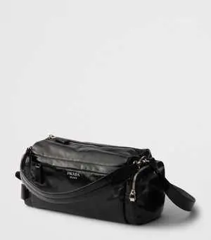 Prada Leather Rectangle Cross-body Bag - Black