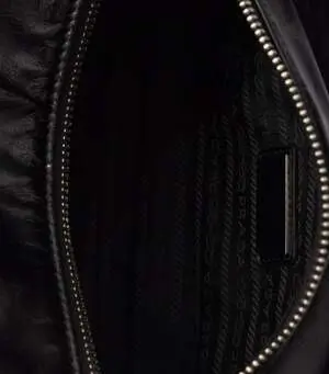 Prada Leather Rectangle Cross-body Bag - Black