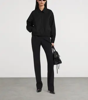 Balenciaga Technical Twill Blouson Bomber Jacket