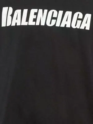 Balenciaga Distressed Logo-print T-shirt