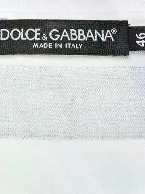 Dolce & Gabbana Logo Heart Print V-neck T-shirt