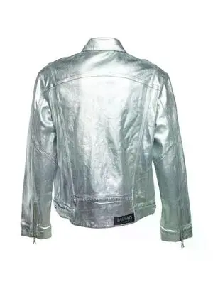 Balmain Metallic Denim Jacket