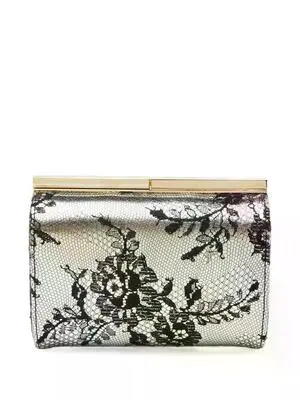 JIMMY CHOO Camille Lace Clutch Bag - Silver