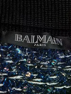 Balmain Tweed Mini Skirt - Blue