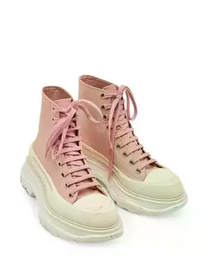 Alexander McQueen Tread Slick High-top Sneakers - Pink
