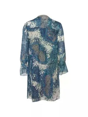 Diane Von Furstenberg Kourtni Printed Silk Mini Dress