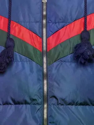 Gucci Quilted Jacket With Chevron Stripe Detail