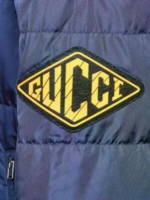 Gucci Quilted Jacket With Chevron Stripe Detail