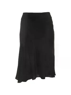 Burberry Flared Midi Skirt With Side Zip
