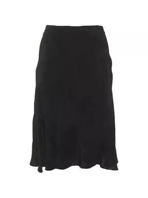 Burberry Flared Midi Skirt With Side Zip