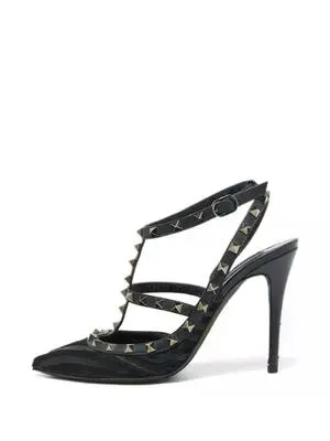 Valentino Garavani Rockstud Calf-hair Pumps - Black
