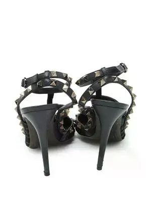 Valentino Garavani Rockstud Calf-hair Pumps - Black