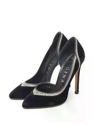 GINA Crystal-embellished D'orsay Pumps