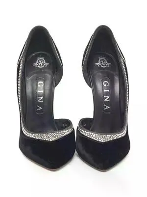 GINA Crystal-embellished D'orsay Pumps
