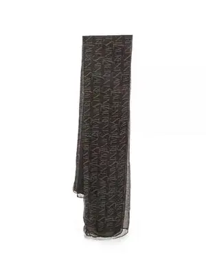Saint Laurent Monogram Peint Scarf - Black