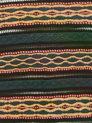 Missoni Multicolor Patterned Knit Crew Neck Long Sleeve Top
