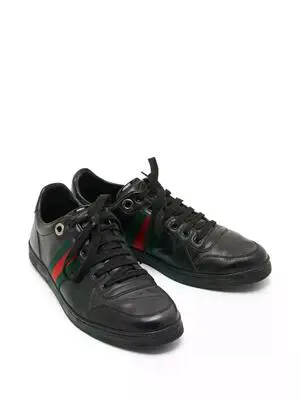 Gucci Web Detail Low-top Sneakers