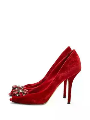 Dolce & Gabbana Taormina Crystal-embellished Heeled Pumps
