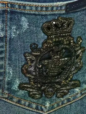 Dolce & Gabbana Distressed Slim-fit Jeans