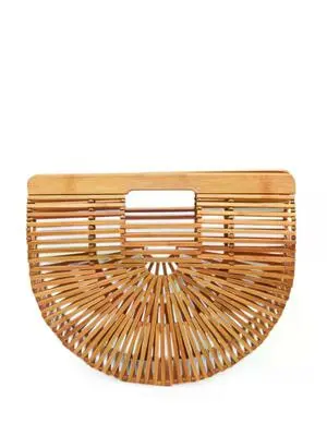 Cult Gaia Small Ark Bamboo Clutch Bag - Neutrals