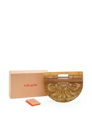 Cult Gaia Small Ark Bamboo Clutch Bag