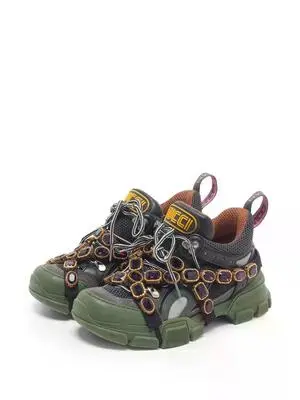 Gucci Flashtrek Crystal-embellished Sneakers