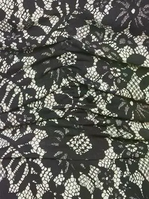 Dolce & Gabbana Lace-print Ruched Midi Dress