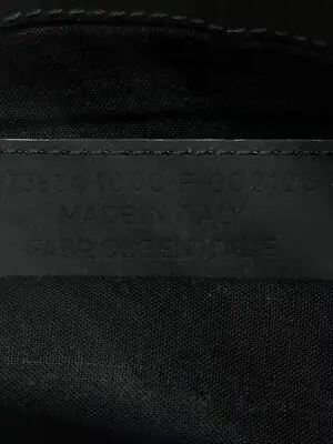 Balenciaga Navy Clip M Canvas Clutch Bag